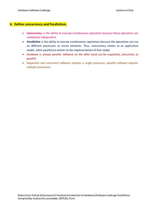 Hardware Software Codesign Docx Operating Systems Computer Software And Applications