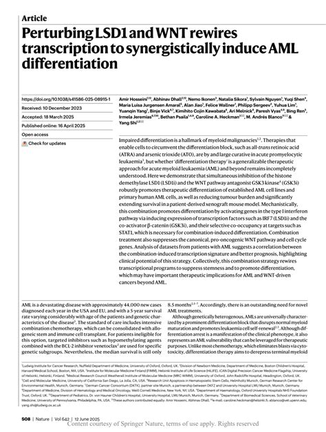 Pdf Perturbing Lsd1 And Wnt Rewires Transcription To Synergistically