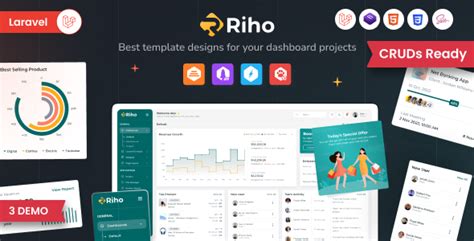 riho laravel admin template gplcode
