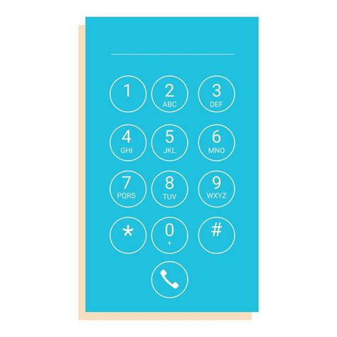 Smartphone Keypad Displaying Numbers And Symbols For Communication 50041388 Vector Art At Vecteezy