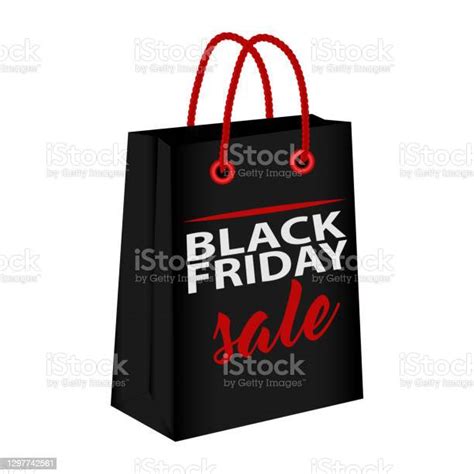 블랙 프라이데이 쇼핑백 3d 벡터 일러스트레이션 3차원 형태에 대한 스톡 벡터 아트 및 기타 이미지 3차원 형태 가격 가방 Istock