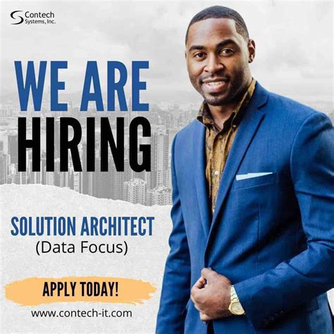 Contech Systems Inc On Linkedin We Have An Immediate Opening For A Solution Architect With A