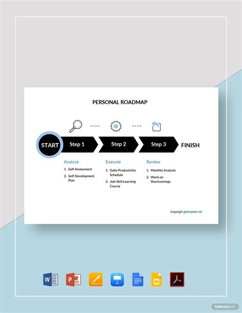 Free Personal Roadmap Templates Editable And Downloadable
