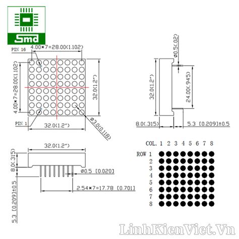 Stromspannung Rein Zufall 1088bs Led Matrix Pinout Le