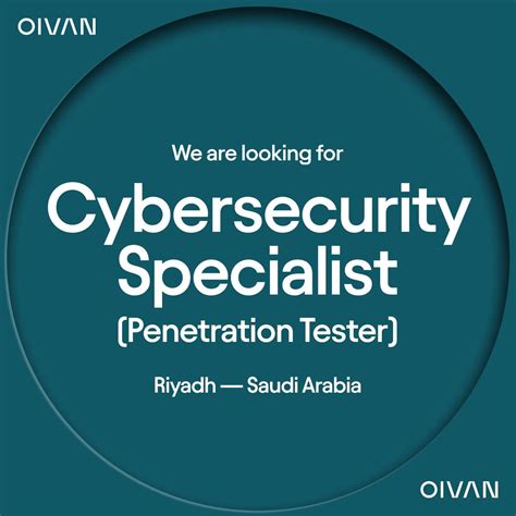 Oivan On Linkedin Cybersecurity Jobopportunity Oivan Cybersecurityspecialist
