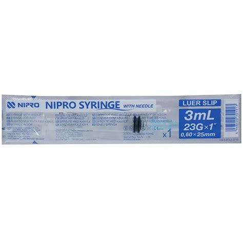 Nipro Syringe 3ml 23g 100 Pcs