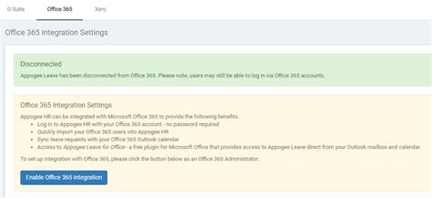Office 365 Integration Support