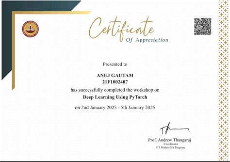 deeplearning pytorch ai machinelearning anuj gautam