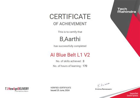 Aarthi Babu On Linkedin Ai Artificialintelligence Certification Continuouslearning…
