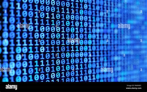 Binary Code Stream Stock Photo Alamy