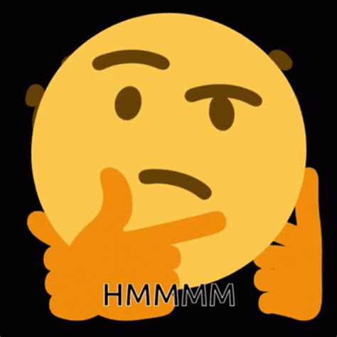 Hmmm Emoji Face Spinning 
