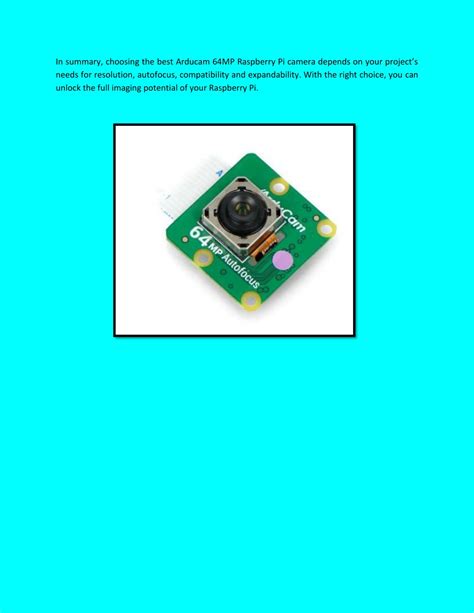 Ppt How To Choose The Best Arducam 64mp Raspberry Pi Powerpoint Presentation Id 14340051