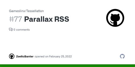 parallax rss · issue 77 · gameslinx tessellation · github