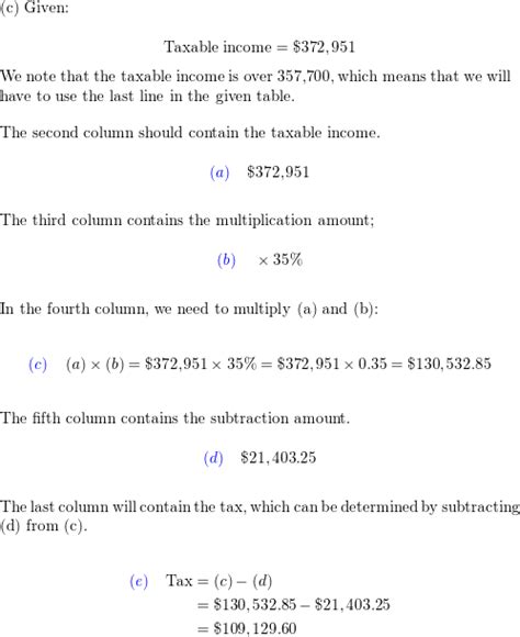 Use The Tax Computation Worksheet For A Single Taxpayer To A Quizlet
