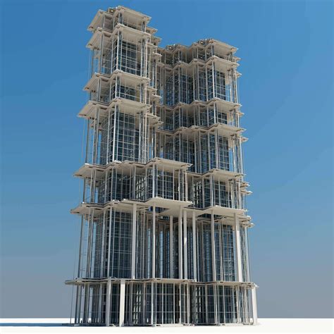 Building Structure 8 3d Model By Giimann