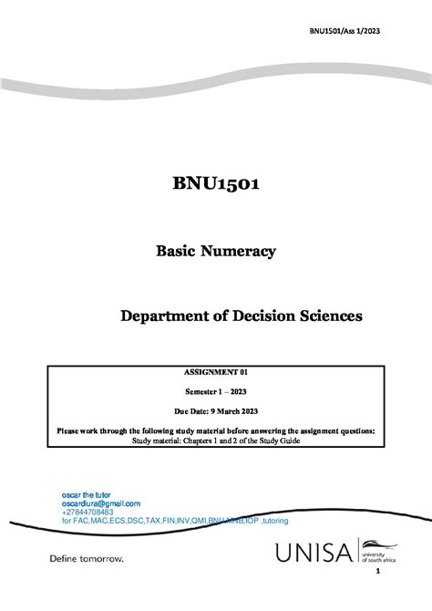 Bnu1501 Assignment 1 Of 2023 Expected Questions And Answers