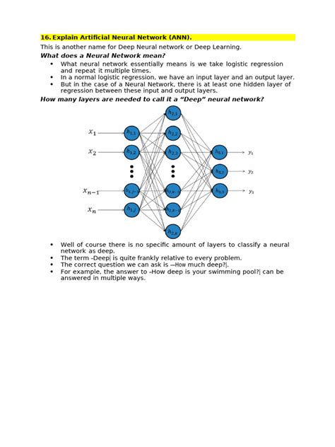 Dl Activation Functions Question Bank Pdf Artificial Neural Network Deep Learning