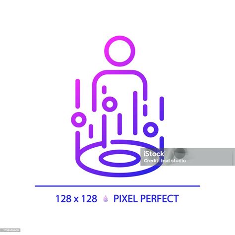 2d Thin Linear Gradient Mixed Reality Icon Stock Illustration Download Image Now Art