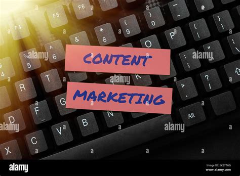 Text Showing Inspiration Content Marketing Business Concept Involves
