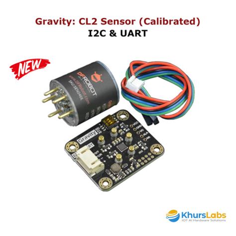 jual dfrobot gravity cl2 sensor calibrated i2c and uart sensor gas