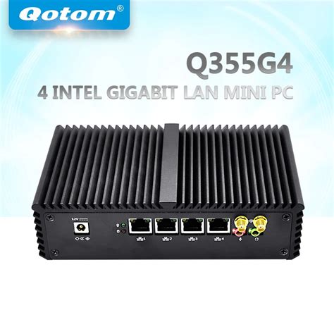 Dual Core Mini Pc Ethernet Lan Nano Itx I I Pfsense Firewall Micro Computer Fanless Pc Linux