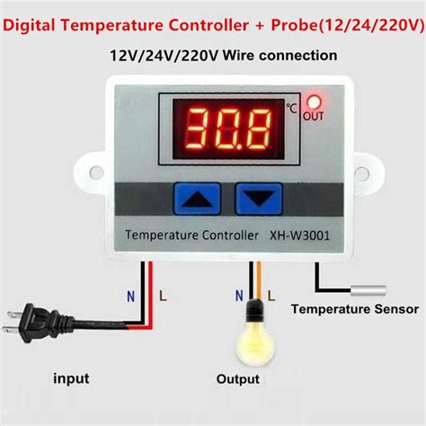 Xh W3001 Digital Led Temperature Controller Thermostat Control Switch