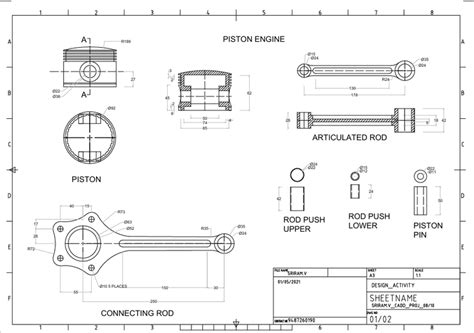 Piston Diagram Design In Autocad Freelancer