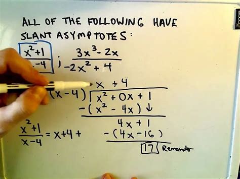 How To Find The Slant Asymptote Of A Rational Function « Math