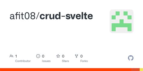 github afit08 crud svelte