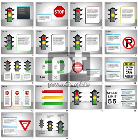 Traffic Signs Powerpoint Charts Traffic Signs Diagram Chart