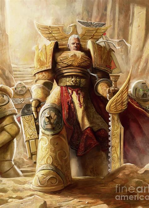 Warhammer Primarch Of The Imperial Fists Greeting Card By Tokyo Clinder