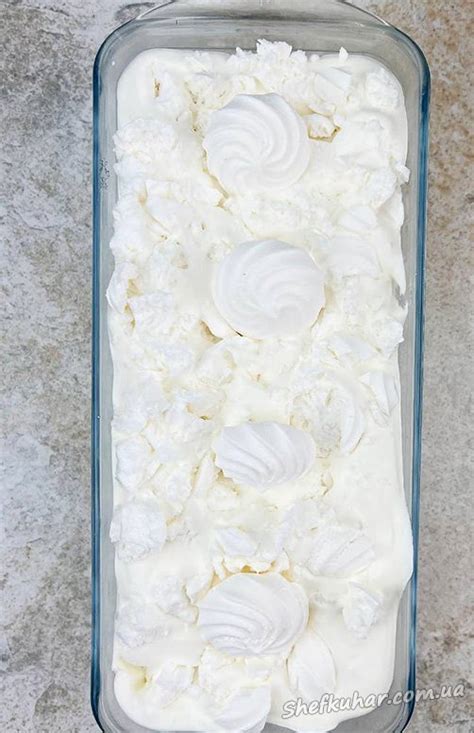 Морозиво зі шматочками безе Рецепт морозива