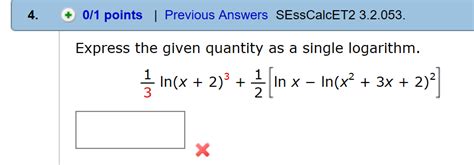 solved 0 1 points previous answers sesscalcet2 3 2 053