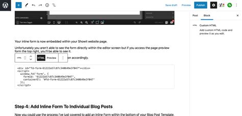 Adding A Flodesk Inline Form To Your Showit Blog Teri Ann Tagget