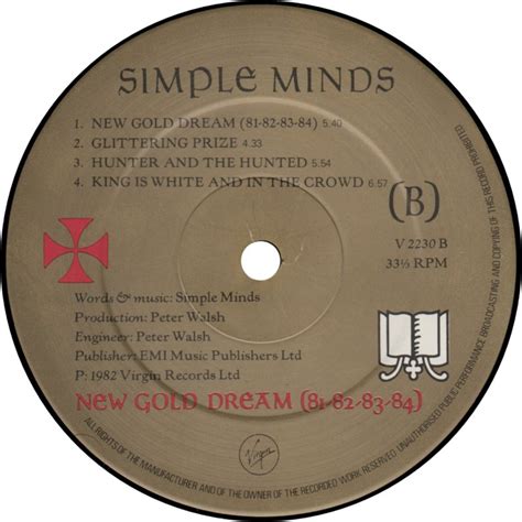 Simple Minds New Gold Dream 81 82 83 84 Virgin Uk Vinyl Lp