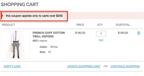 Coupon Code Error Messages Extension For Magento Creativeminds