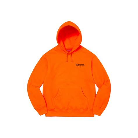 슈프림 월드와이드 후드 스웨트셔츠 다크 오렌지 23ss Supreme Kream