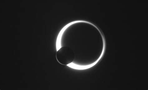 Nasa Cassini Image Rhea Eclipses Titan Spaceref