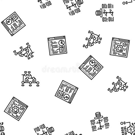 Software Engineer Computer Code Seamless Pattern Vector Stock Illustration Illustration Of