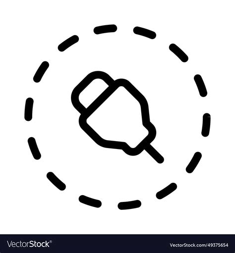 Usb Cable With Grounding For Electrical Equipment Vector Image