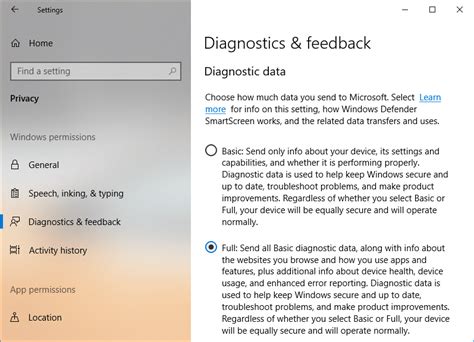 Change Diagnostic And Usage Data Settings In Windows 10 TechCult