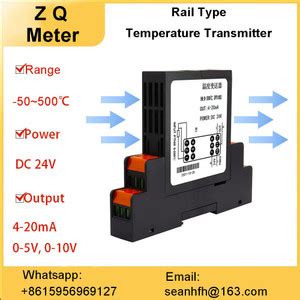 Jual Rail Type Temperature Transmitter Pt100 Intelligent K Type Thermocouple Resistance Module