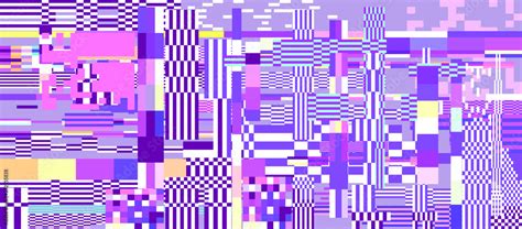 Abstract Pixelated Background With Flickers And Datamoshing Effect For Programming And