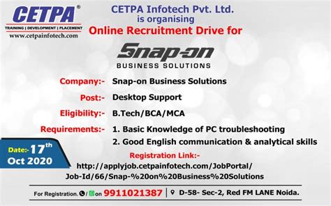 Cetpa Infotech Pvt Ltd On Linkedin Cetpa Desktopsupport Job Developer Onlinerecruitment