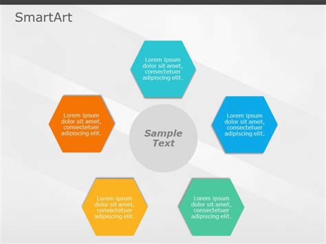 SmartArt Cycle Hexagon 5 Steps SlideUpLift SmartArt Cycle Hexagon 5 Steps SlideUpLift