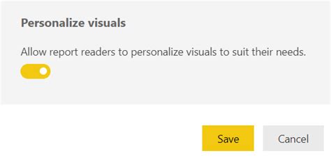 Let Users Personalize Visuals In A Report Power BI Microsoft Learn