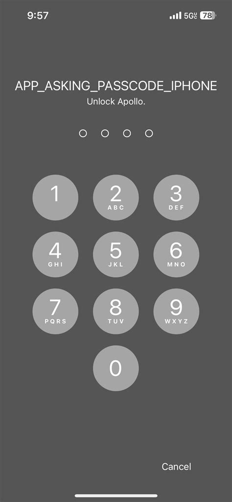 Appaskingpasscodeiphone Rapolloapp