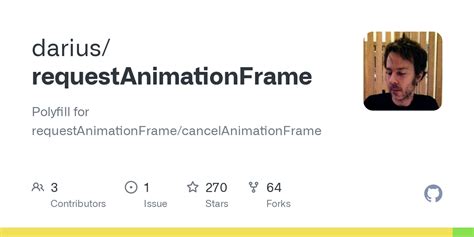 Github Dariusrequestanimationframe Polyfill For Requestanimationframecancelanimationframe