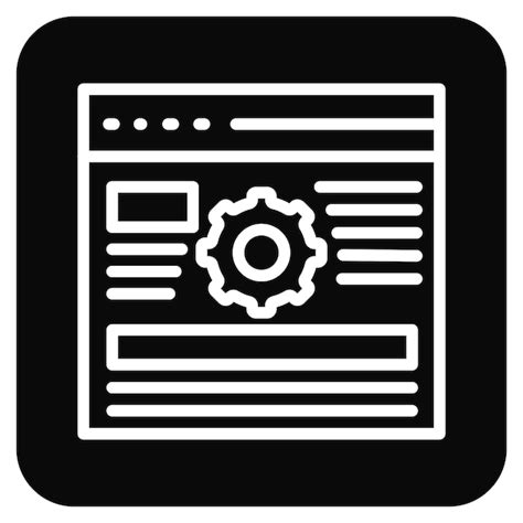 Premium Vector Browser Setting Vector Illustration