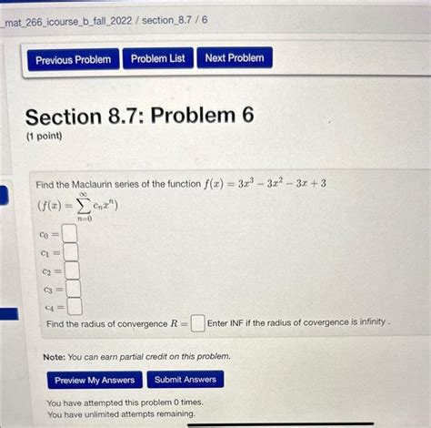 Solved Find The Maclaurin Series Of The Function